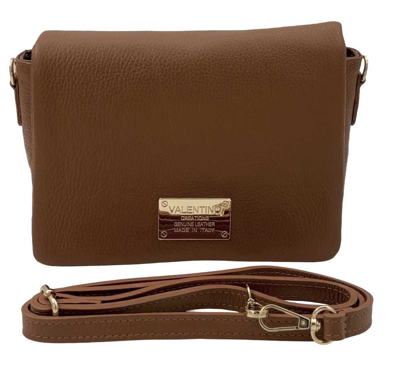 Valentino creations koŽna torba v866 braon